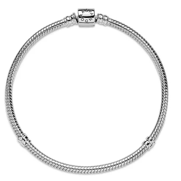 Pandora | Jewelry | Pandora Sterling Silver Barrel Clasp Snake Chain ...